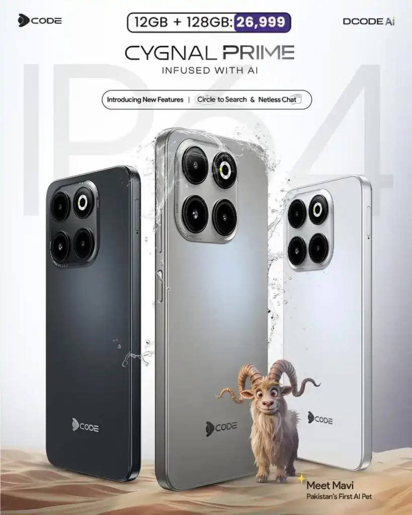 Dcode Cygnal Prime Launched in Pakistan with 6000mAh Battery & 50MP AI Camera - Phonebolee